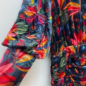 FARM Rio | Dresses | Nwt Farm Rio Black Banana Sky Velvet Mini Dress ...